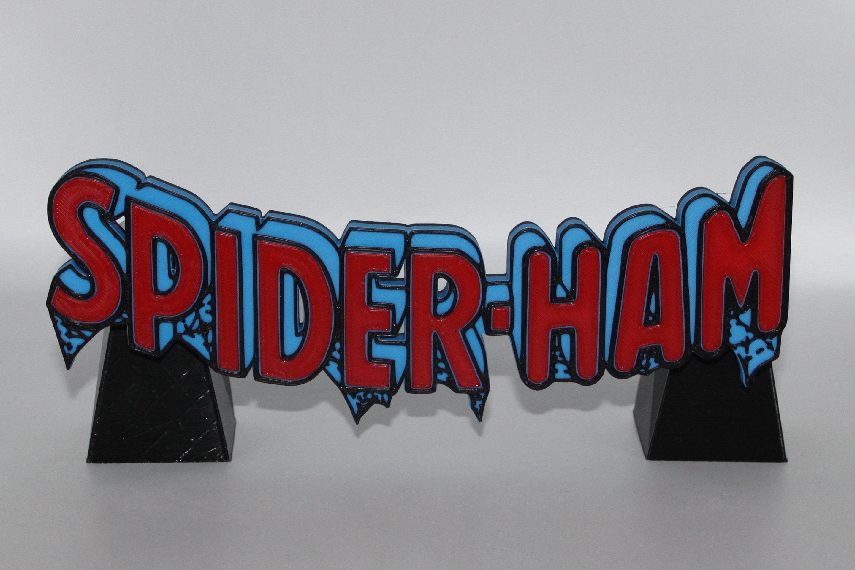 Spider-Ham 3D printed Logo Sign Wall Desk Shelf Art – WindyCity3D