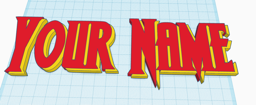 Custom Nameplate 3D Printed Wolverine Comic Font Sign Wall Desk Shelf ...