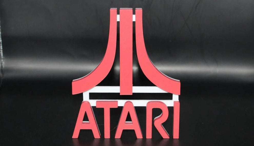 Atari 3D printed Logo Sign Wall Desk Shelf Art – WindyCity3D