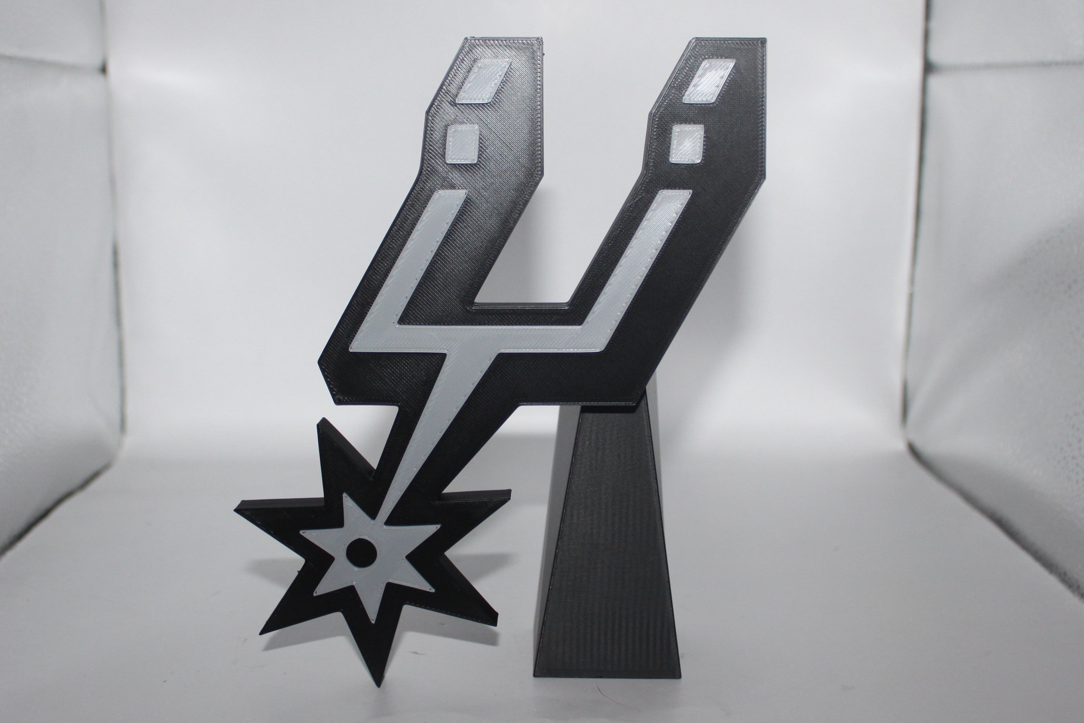San Antonio Spurs 3D printed Logo Sign Wall Desk Shelf Art – WindyCity3D