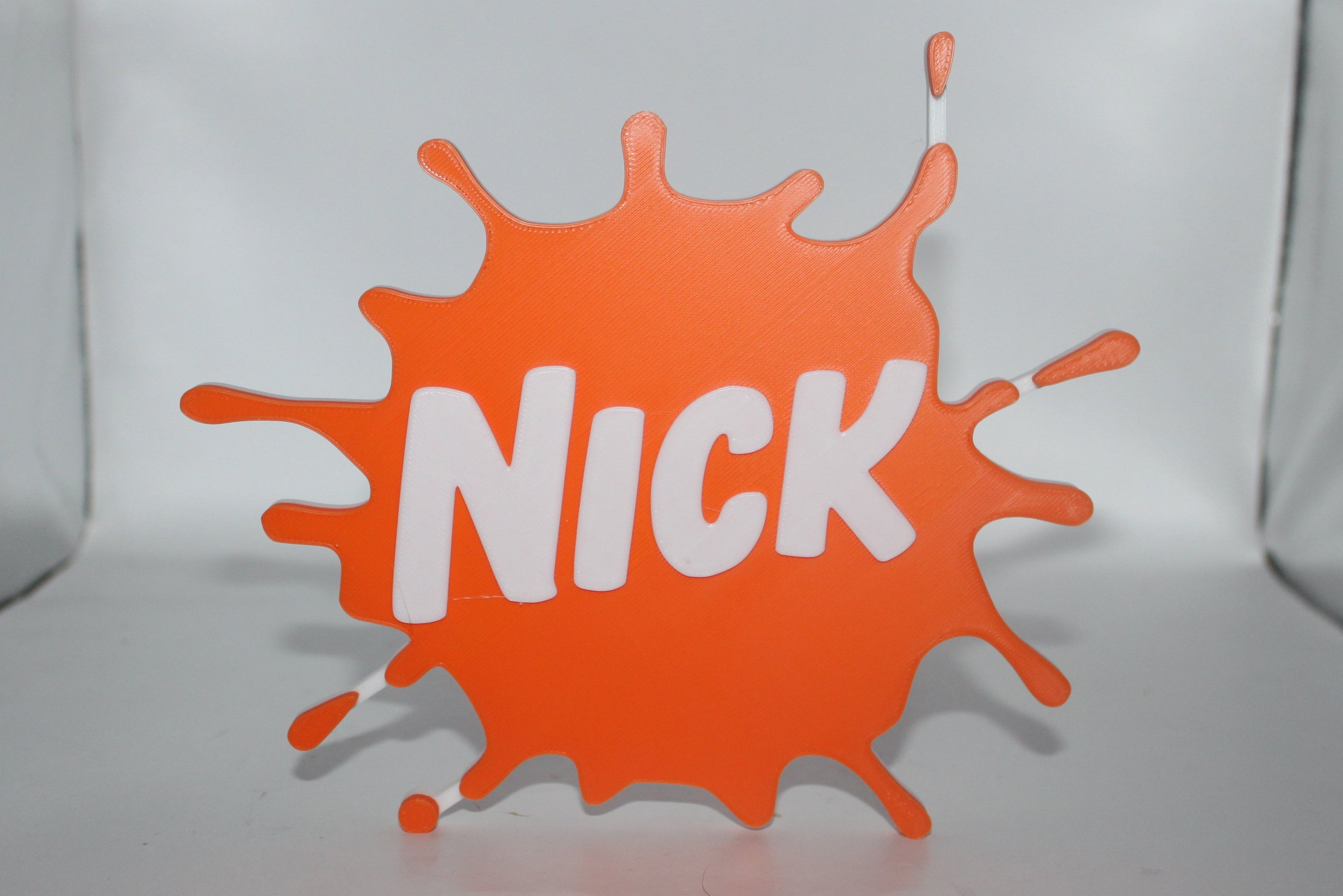 Nickelodeon 3D printed Logo Sign Wall Desk Shelf Art – WindyCity3D