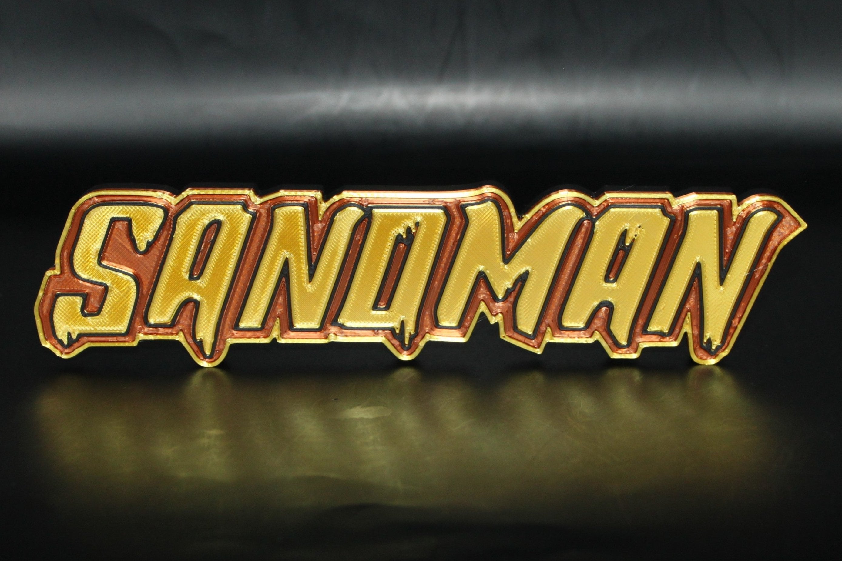 Sandman 3D printed Logo Sign Wall Desk Shelf Art – WindyCity3D