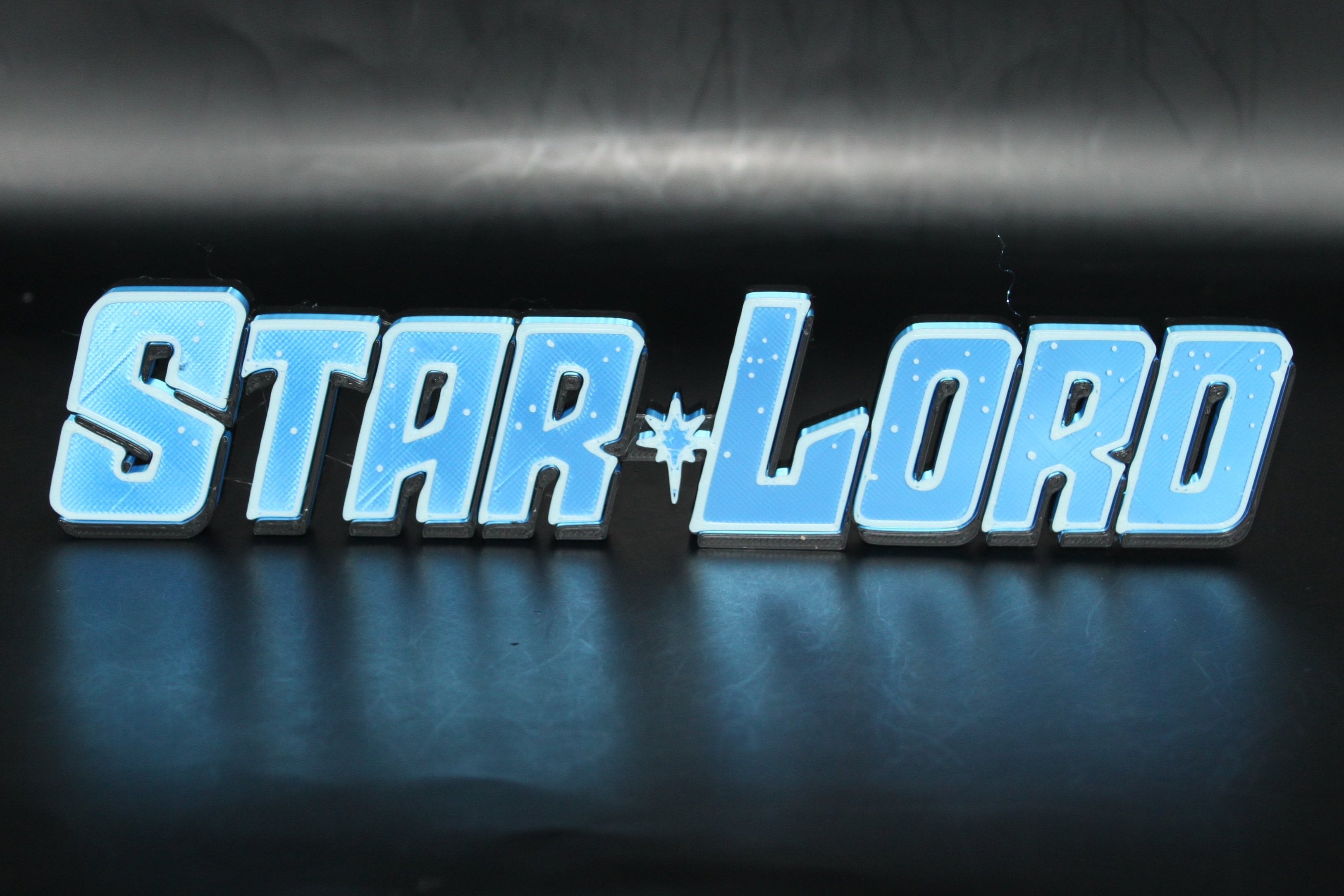 Star Lord 3D printed Logo Sign Wall Desk Shelf Art – WindyCity3D