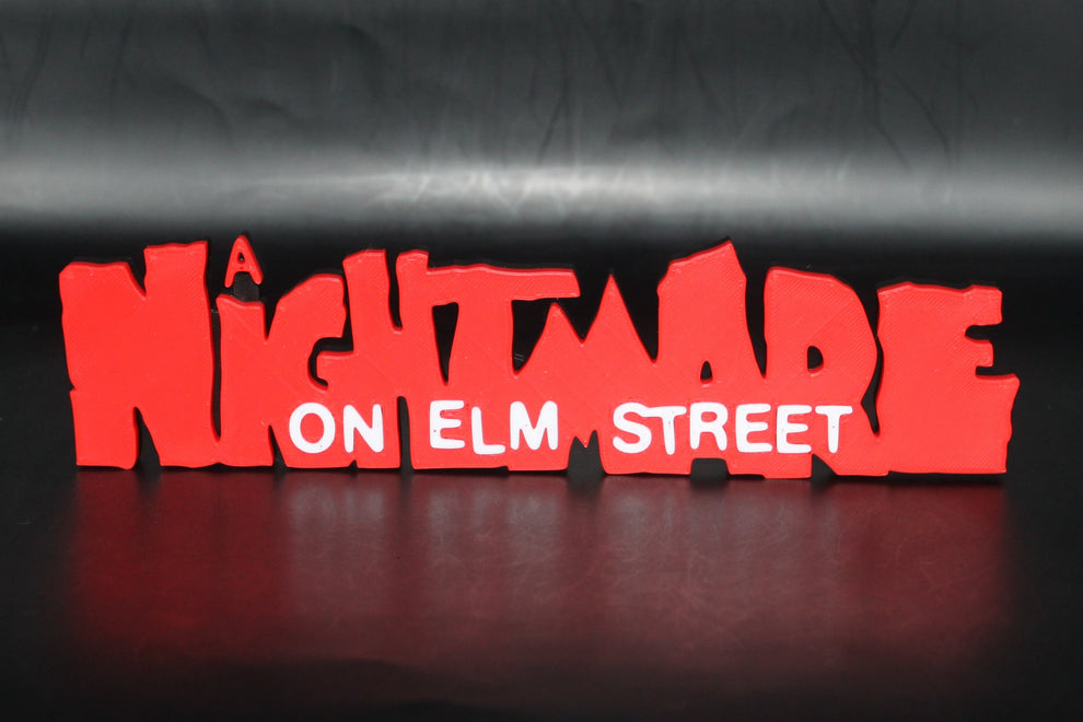 A Nightmare On Elm Street 3D printed Logo Sign Wall Desk Shelf Art ...