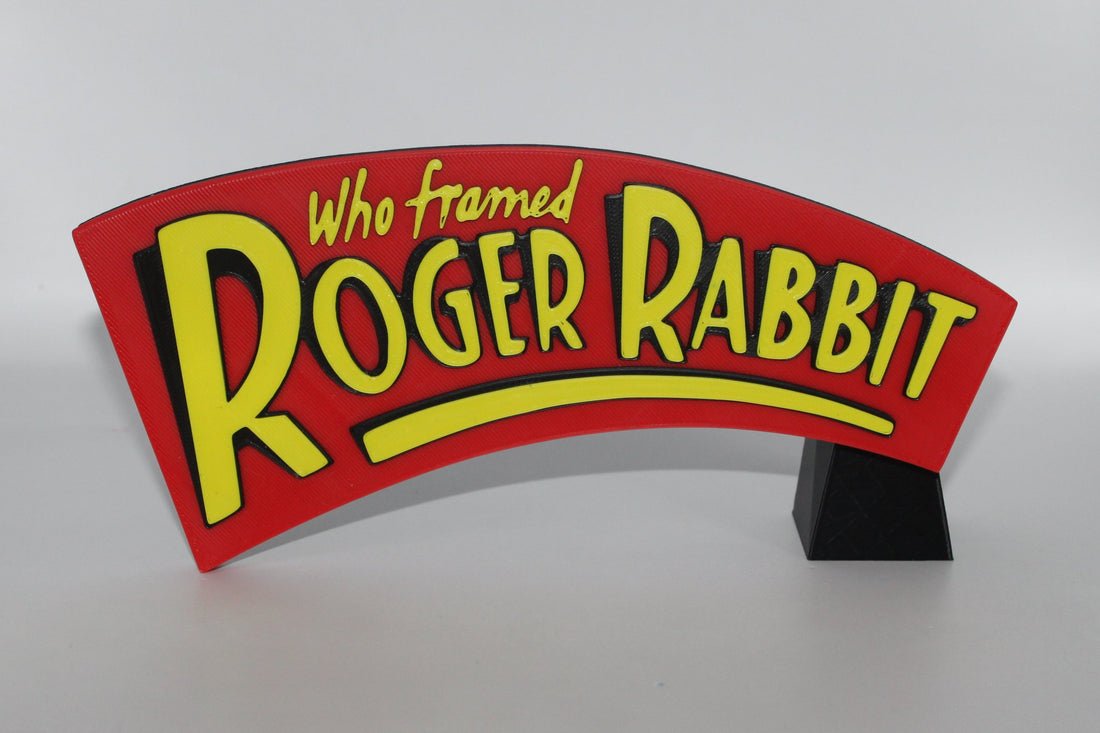 Who Framed Roger Rabbit 3D printed Logo Sign Wall Desk Shelf Art ...