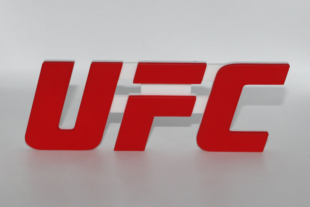 UFC 3D printed Logo Sign Wall Desk Shelf Art – WindyCity3D
