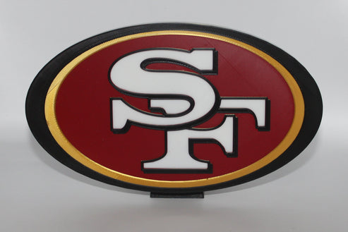 San Francisco 49ers 3D printed Logo, Sign, Wall, Desk, Fridge, Shelf A ...