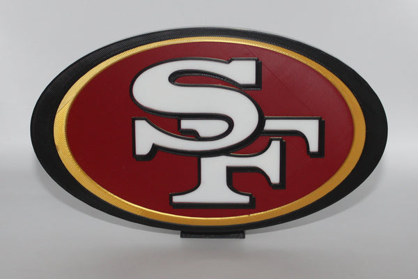 San Francisco 49ers 3D printed Logo, Sign, Wall, Desk, Fridge, Shelf A ...