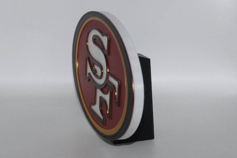San Francisco 49ers 3D printed Logo, Sign, Wall, Desk, Fridge, Shelf A ...