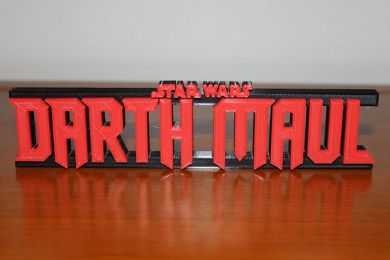 Darth Maul 3D printed Logo Sign Wall Desk Shelf Art – WindyCity3D