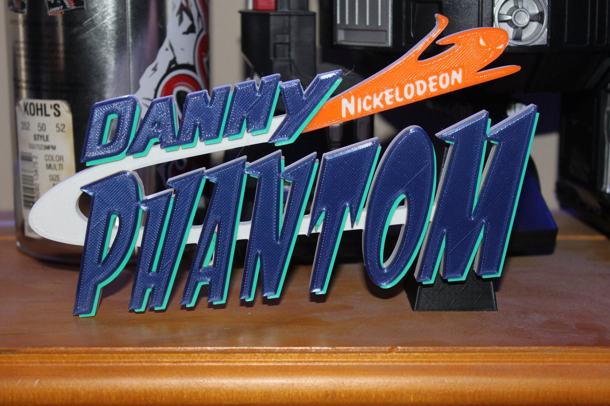 Danny Phantom 3D printed Logo Sign Wall Desk Shelf Art – WindyCity3D