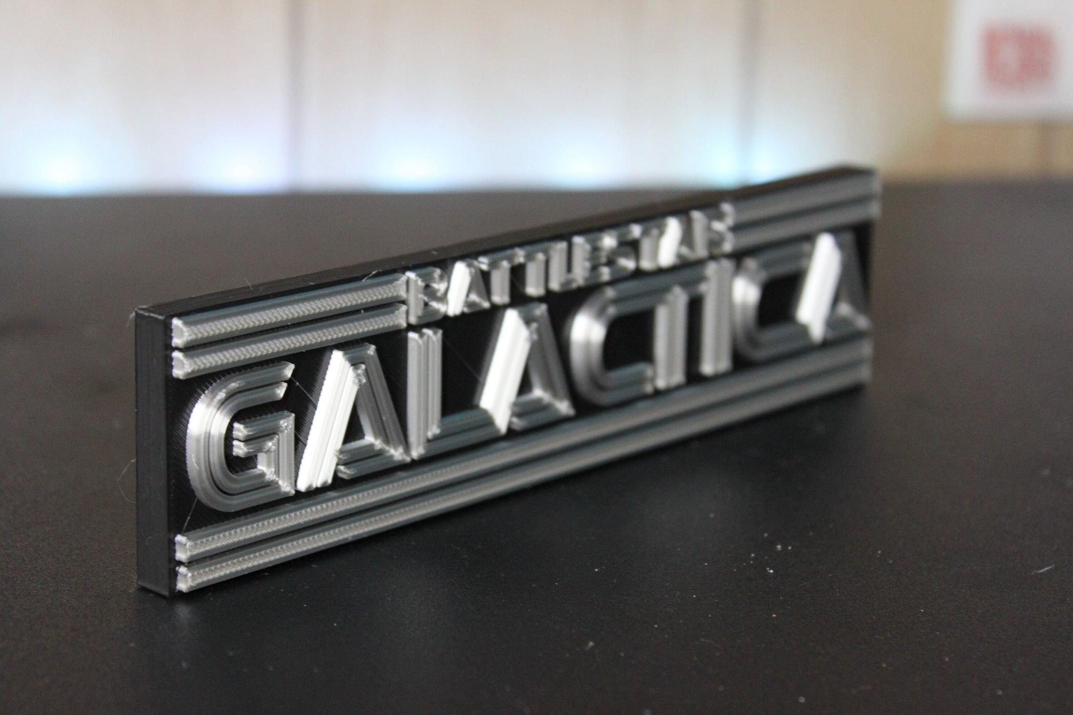 Battlestar Galactica 3D printed Logo Sign Wall Desk Shelf Art – WindyCity3D