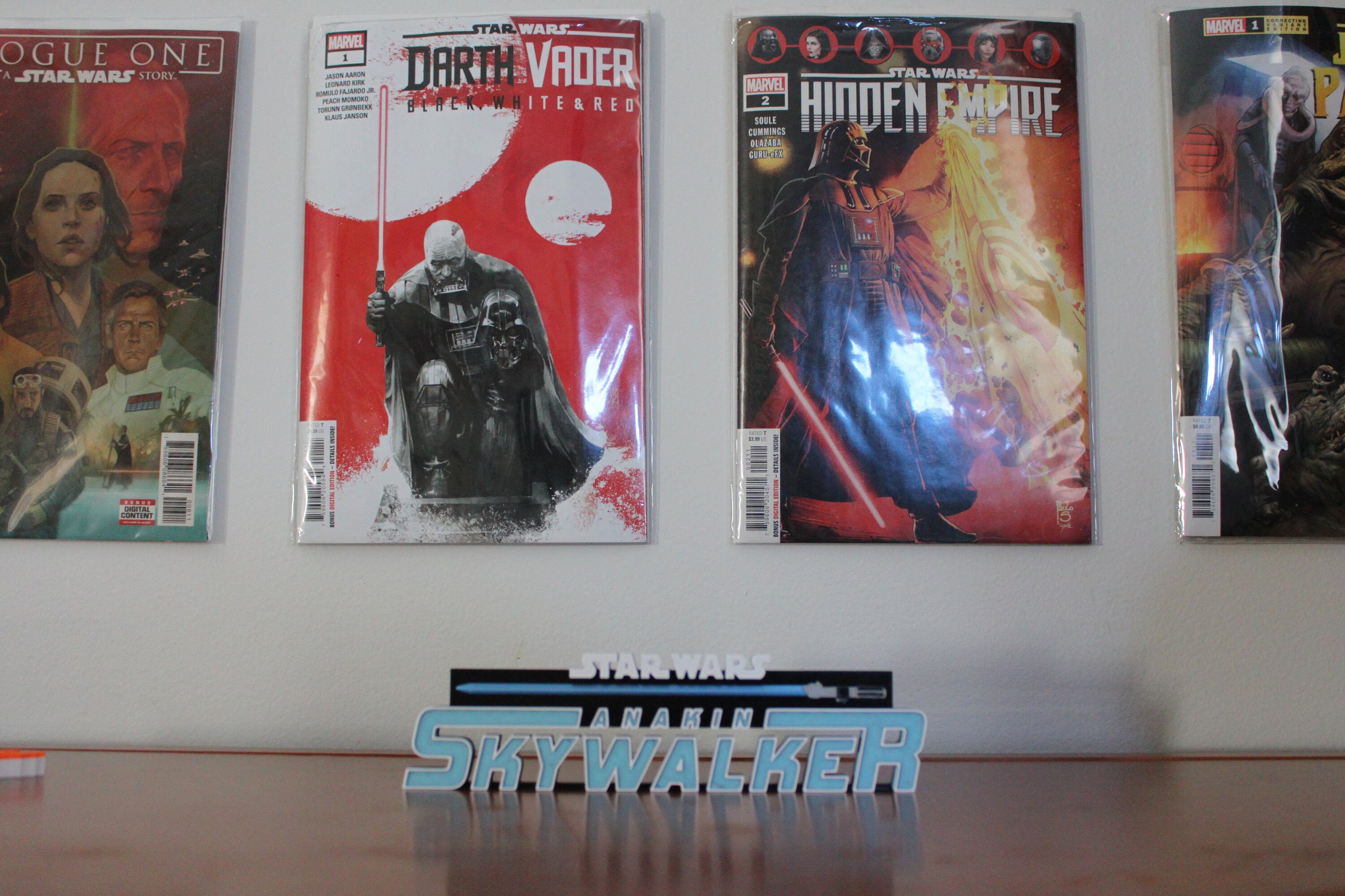 Anakin Skywalker with Lightsaber 3D printed Logo Sign Wall Desk Shelf ...