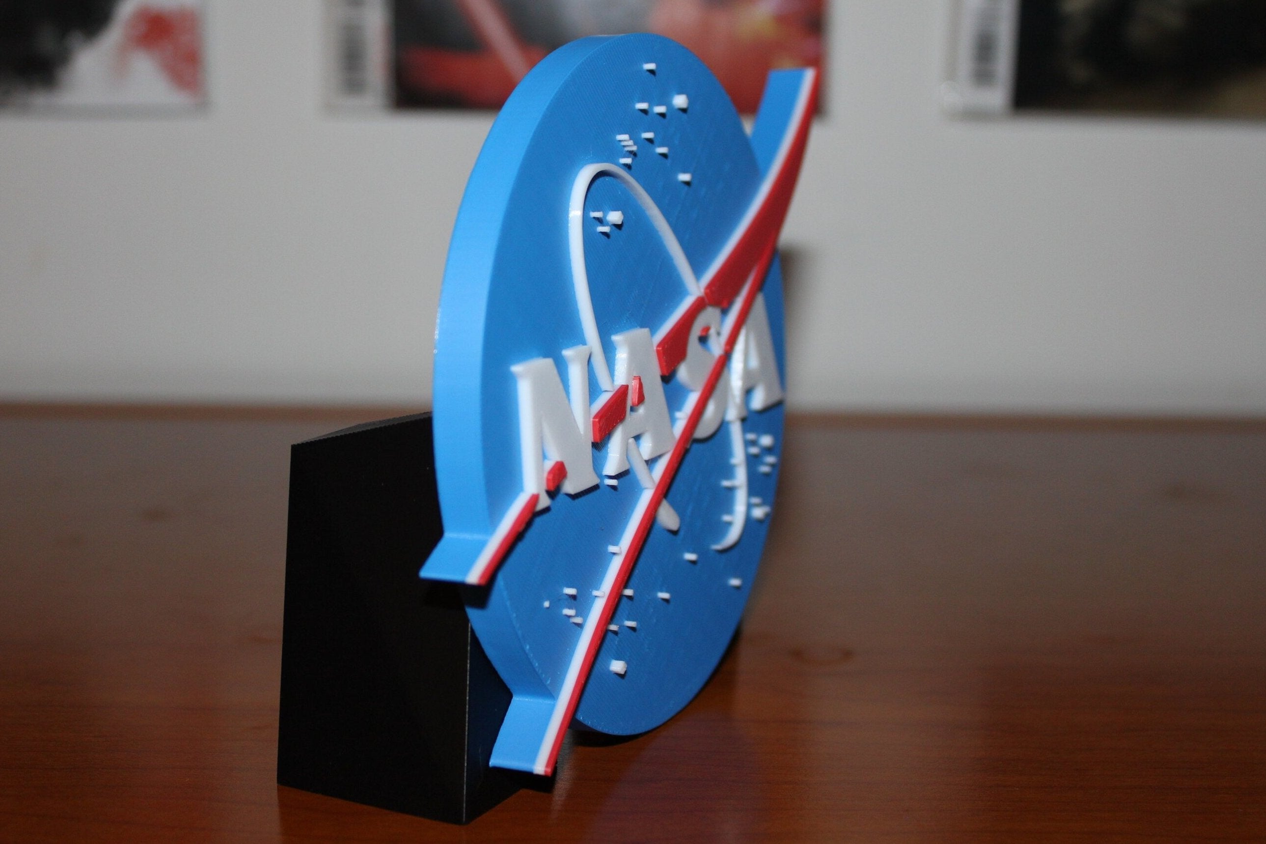 NASA 3D printed Logo Sign Wall Desk Shelf Art – WindyCity3D