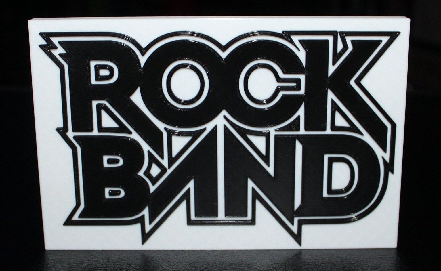 Rock Band 3D printed Logo Sign Wall Desk Shelf Art – WindyCity3D