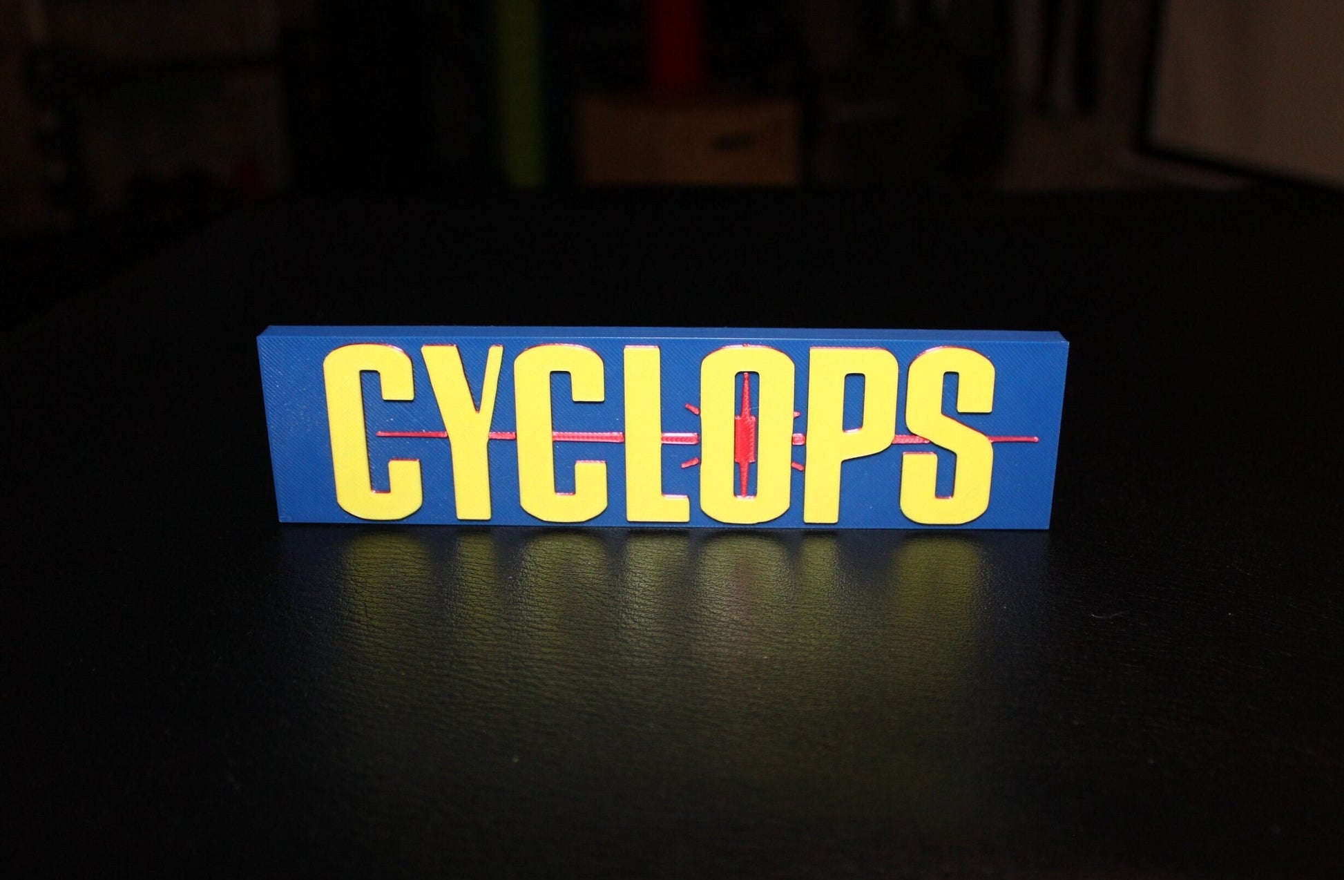 Cyclops 3D printed Comic Logo Art – WindyCity3D
