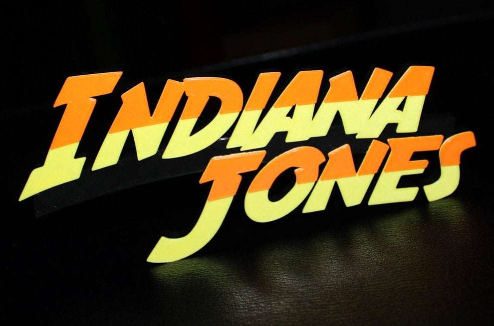 Indiana Jones 3D printed Logo Sign Wall Desk Shelf Art – WindyCity3D