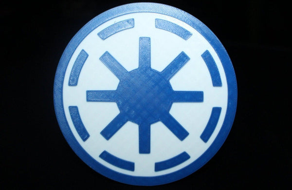 Galactic Republic Emblem 3D printed Logo Sign Wall Desk Shelf Art ...