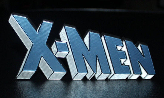 X-Men 3D printed Logo Sign Wall Desk Shelf Art – WindyCity3D