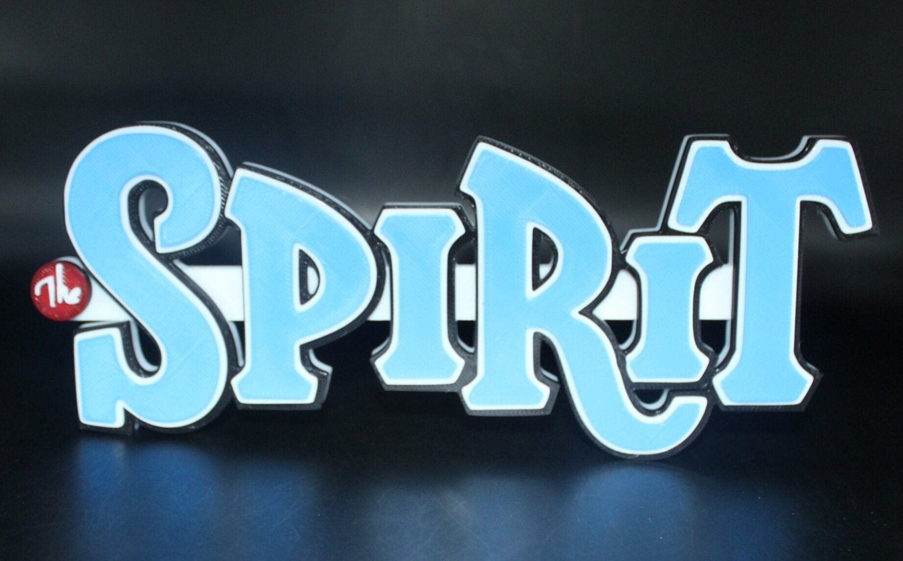 The Spirit 3D printed Logo Sign Wall Desk Shelf Art – WindyCity3D
