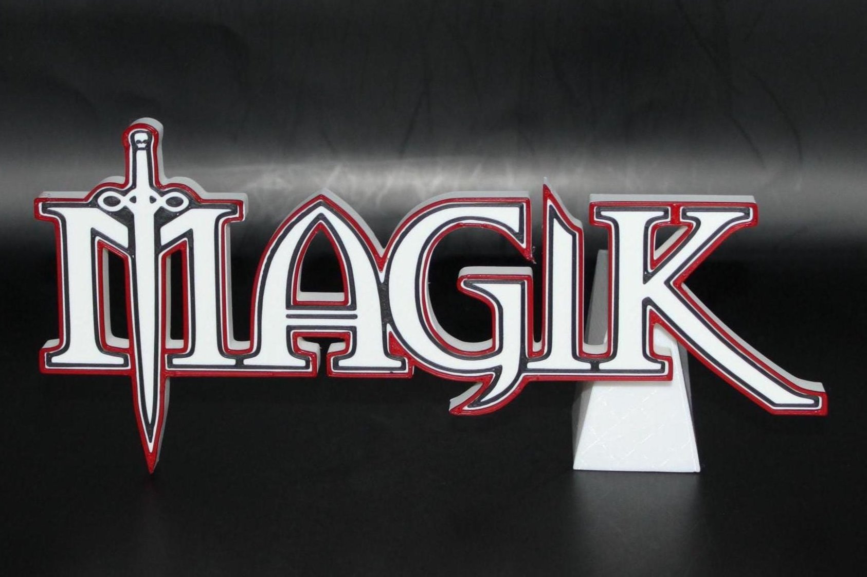 Magik 3D printed Logo Sign Wall Desk Shelf Art – WindyCity3D
