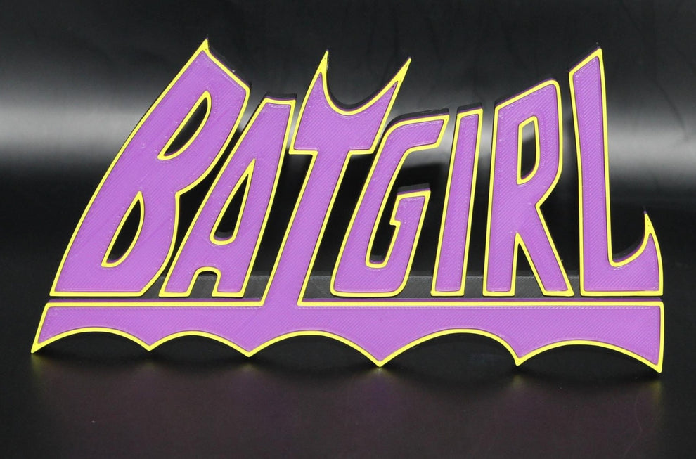Batgirl 3D printed Logo Sign Wall Desk Shelf Art – WindyCity3D