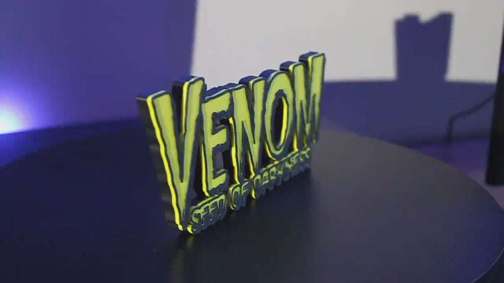 Venom 3D printed Logo Sign Wall Desk Shelf Art – WindyCity3D